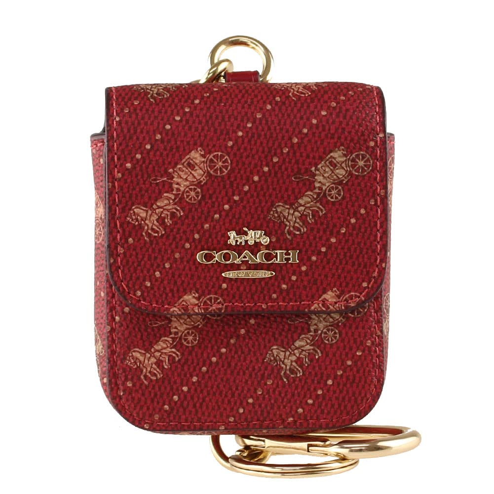 Coach Womens Multi Attachments Case Bag Charm In Horse and Carriage Dot Print Style No. C4305