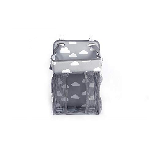 SC Printing World Hanging Diaper Caddy Organizer with Bibs Changing Table Diaper Stacker for Crib Storage, Playard and Nursery Organisation