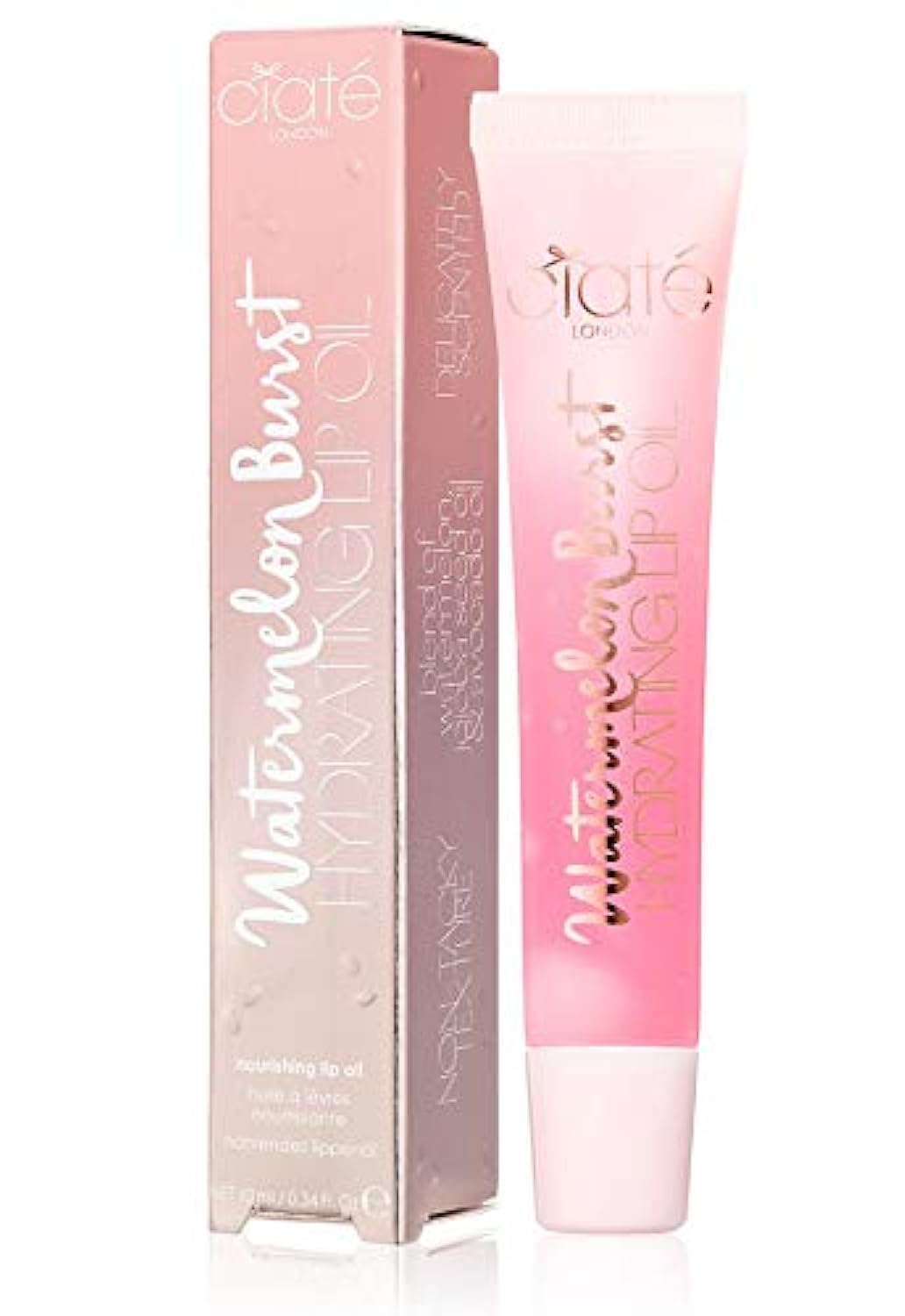 Ciaté London Hydrating Lip Oil with Watermelon Extract, Avocado & Jojoba Oil, Glossy Finish, Vegan, Cruelty Free & Paraben Free, 0.34 Fl. Oz