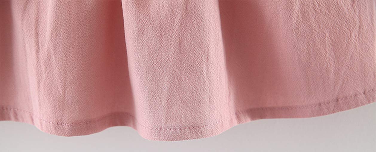 Baby Girls Rabbit Style Easter Long Sleeve Princess Dress (1T, Pink)