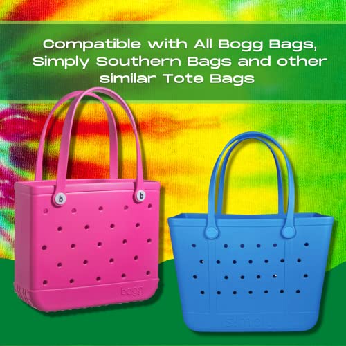BAGLETS - Can Drink & Water Bottle Holder Charm Accessory Compatible with Bogg Bags - Keep Bottles or Drink Cans Handy with your Tote Bag - Fits Inside or Outside of the Bag – Made in USA - Blue