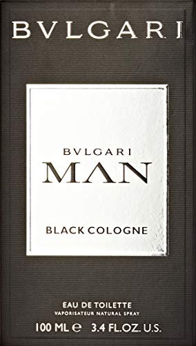 Bvlgari Man Cologne Eau de Toilette Spray, Black, 3.4 Ounce