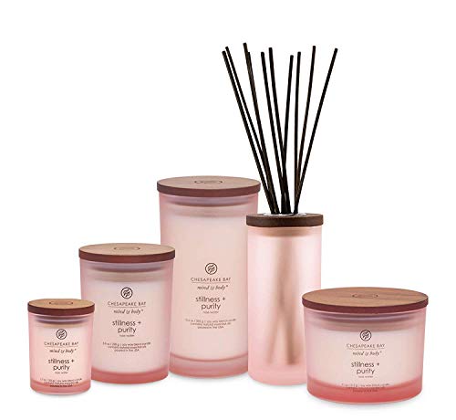 Chesapeake Bay Candle Scented Candles, Stillness + Purity (Rose Water), Medium (2-Pack), 2 Count