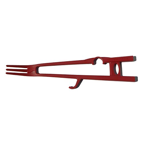 fusionstix, the reusable, BPA free, dishwasher safe, fork chopstick combo utensil flatware for home kitchen, camping, backpacking, picnics, outdoor activities, or eating on the go (Watermelon)