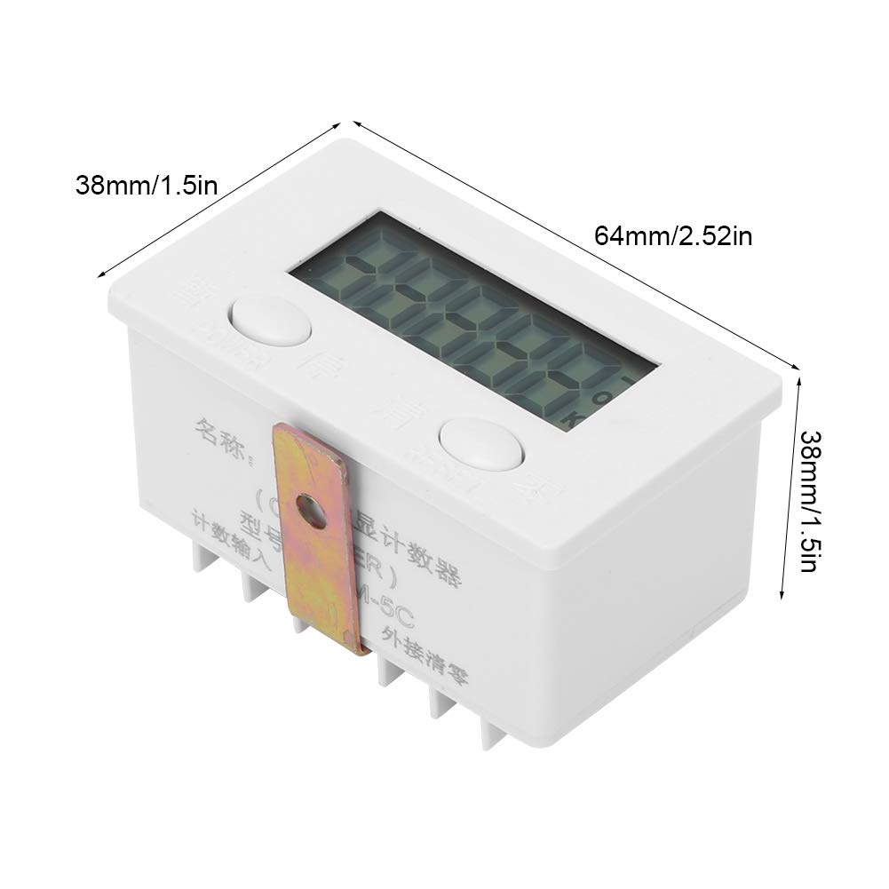 Garosa Tally Counter Digital Counter 5 Digit 0~99999 LCD Display Electronic Tally Counter Digit Number Lap Counter