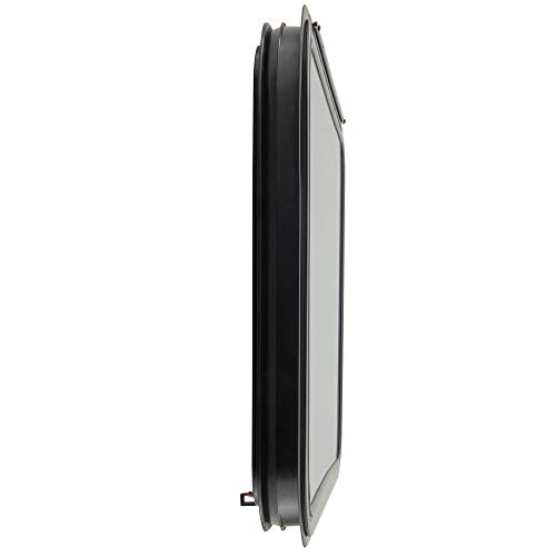 RecPro RV Exit Window 30" W x 22" H Optional Trim | RV Window Replacement (with Trim Ring) | Made in USA