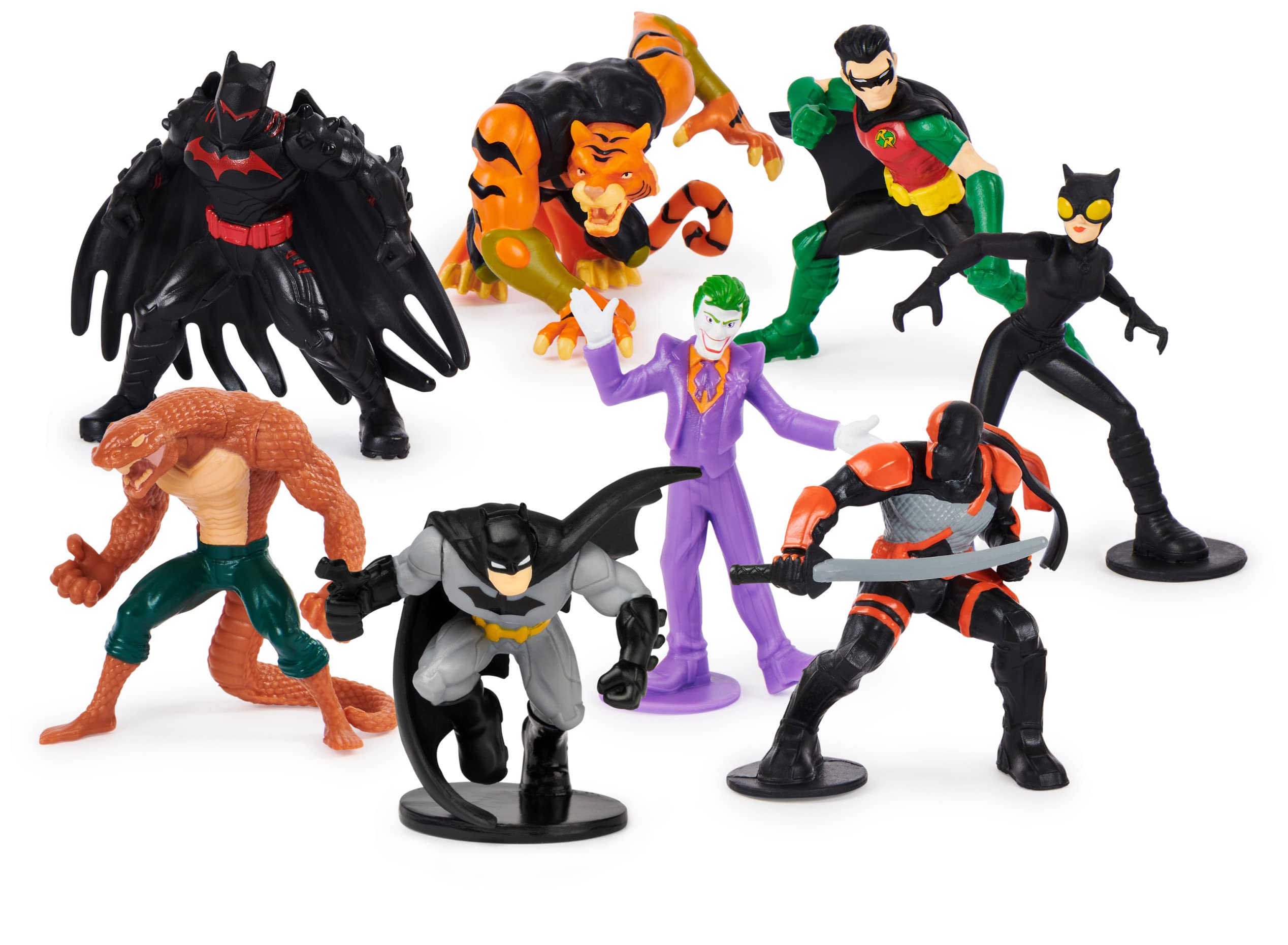 Batman 2-inch Scale 8-Pack of Collectible Mini Action Figures (Amazon Exclusive), Kids Toys for Boys Aged 3 and up