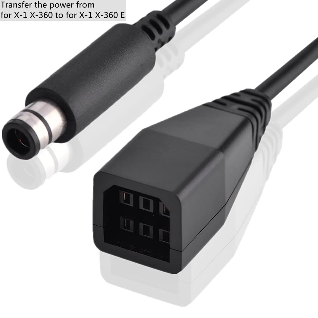 Adapter Power Supply Converter Transfer Cable Cord for Xbox 360 to Xbox 360E,Stable Game Console Power Supply Adapter Converter Cord for Microsoft for Xbox 360