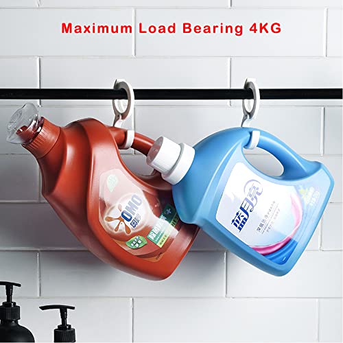 6pcs Plastic Multi-Purpose Rack Hooks S Hanging Hooks Hangers Organizer Clip Hook Table Edge Hook Cross Bar Hook Windproof Hook for Household Wardrobe Kitchen Portable Hook (White)