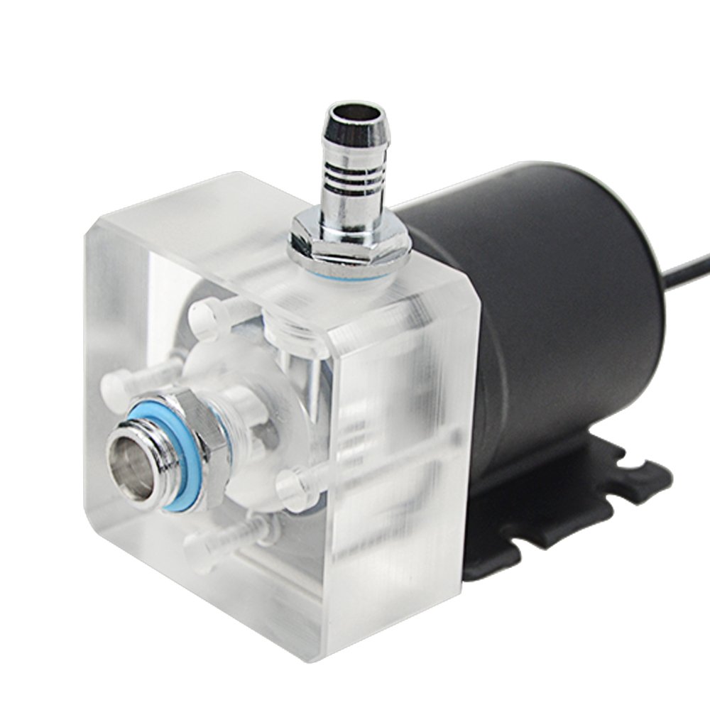 BXQINLENX 600L/H 19W DC12V CPU Cooling Heat Exchanger Water Pump Tank 186 ml CO2 Cooler