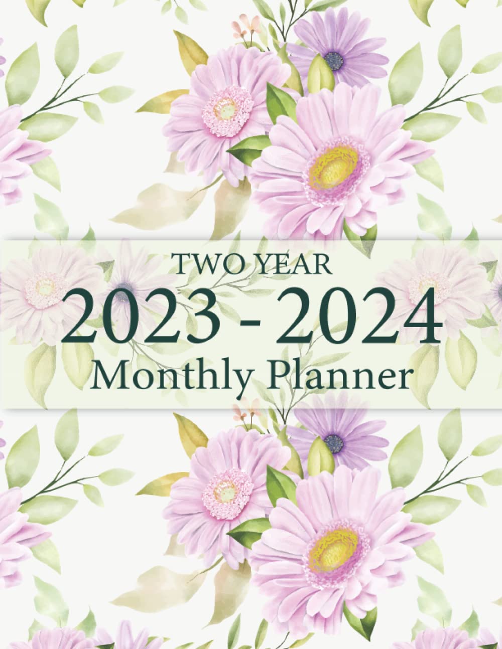 2023-2024 Monthly Planner large print two year planner with floral cover: Floral Cover | January 2023 to December 2024 - 24 Months. Includes Place for ... Notes, Important Dates, and Passwords...