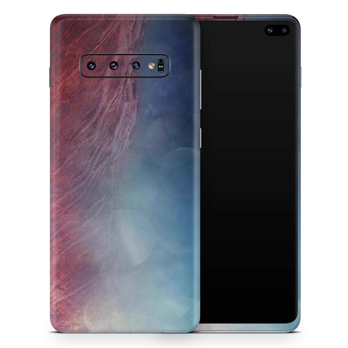 DesignSkinz Abstract Fire & Ice V10 Protective Vinyl Decal Wrap Skin Cover Compatible with The Samsung Galaxy S20 (Screen Trim & Back Glass Skin)