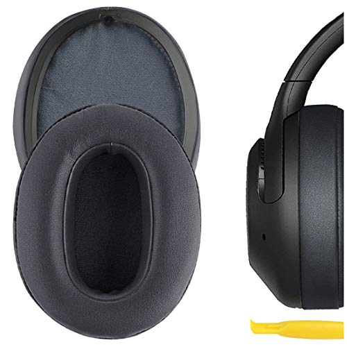Geekria QuickFit Replacement Ear Pads for Sony WH-XB900N Headphones Earpads, Headset Ear Cushion Repair Parts (Grey)