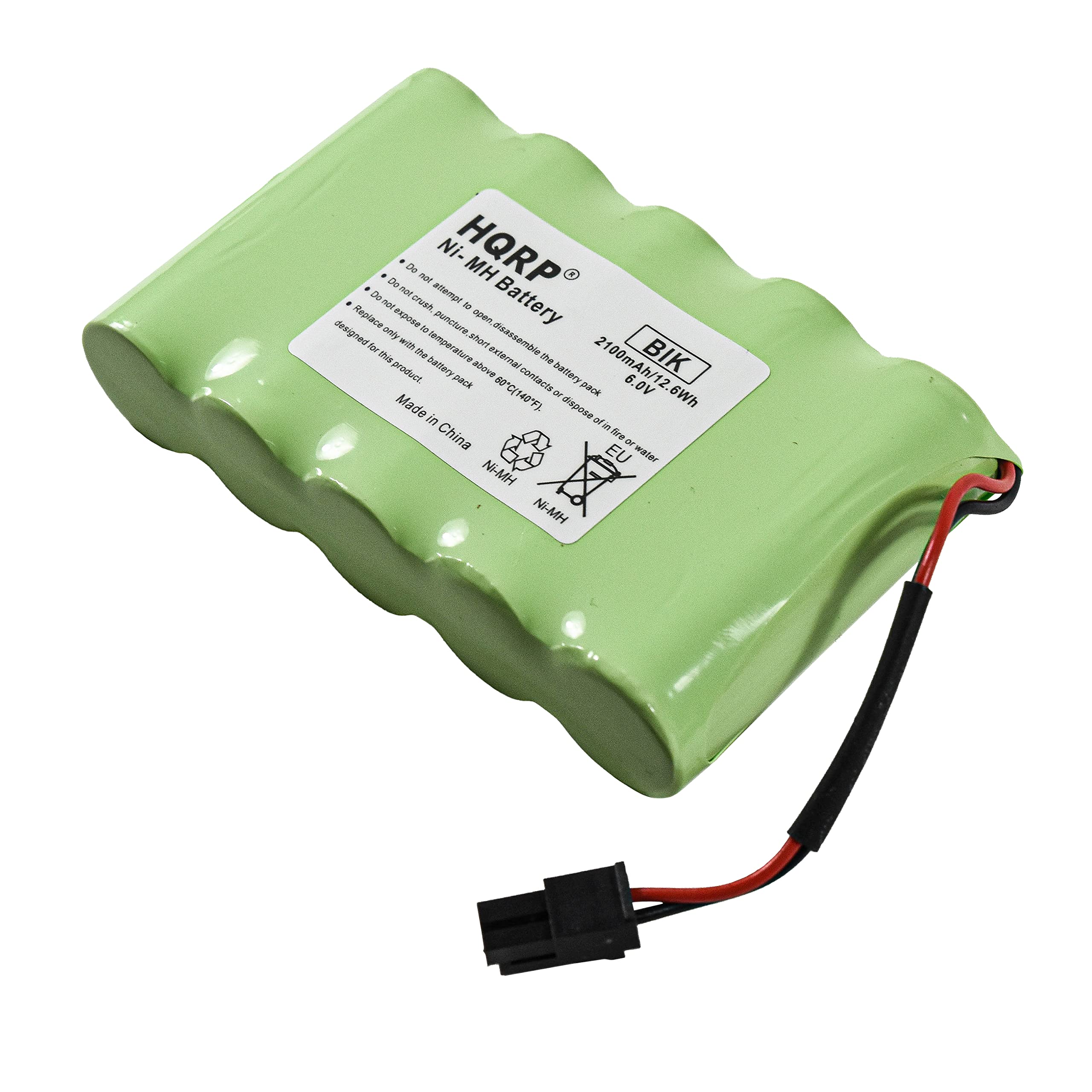 HQRP Backup Battery Compatible with GE Interlogix Simon Xti XTi-5 Security System 600-XTI-BAT A2100Mah 6V Wireless Control Panel