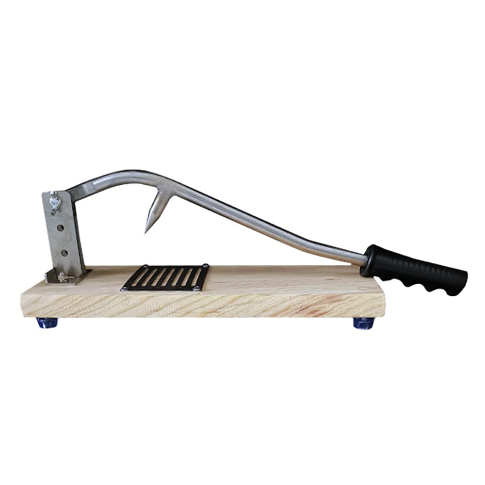NOMAL Stainless Steel Vertical Oyster Shucker Adjustable Oyster Clam Opener Machine Heavy Duty Oyster Sheller Practical Tool for Hotel Buffets, Homes Gift (WOOD)