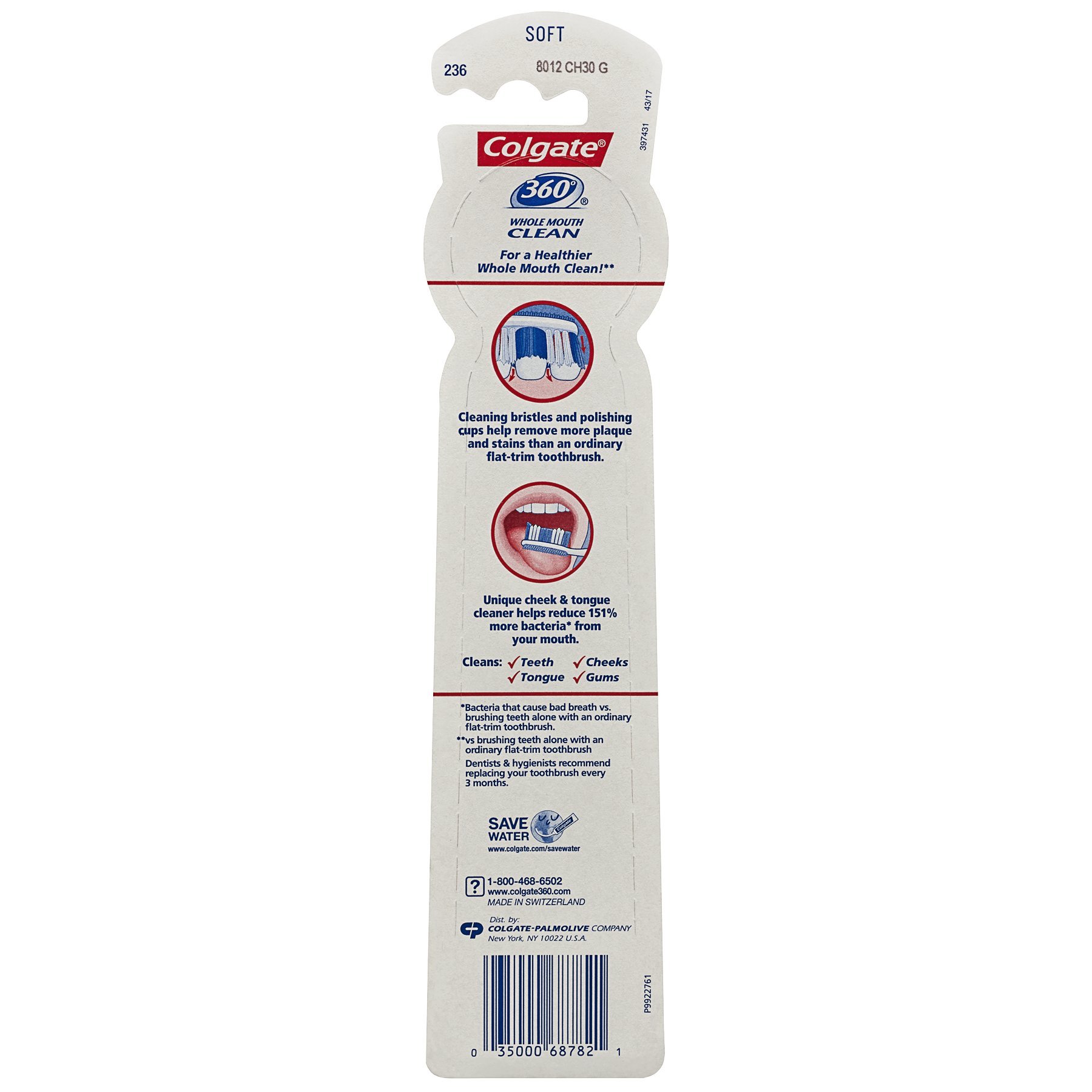 Colgate 360 Toothbrush, 2-ct