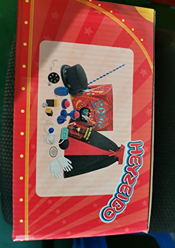 Heyzeibo Magic Kit for Kids - Magic Tricks Games Toy for Girls & Boys, Magician Pretend Play Dress Up Set with Magic Wand & More Magic Tricks, Instruction Manual, for Beginners Toddlers