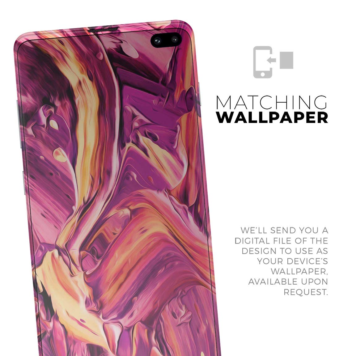 DesignSkinz Blurred Abstract Flow V15 Protective Vinyl Decal Wrap Skin Cover Compatible with The Samsung Galaxy S20 (Screen Trim & Back Glass Skin)