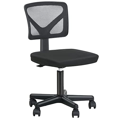 Home Office Chair Ergonomic Desk Chair Mesh Computer Chair with Lumbar Support Swivel Rolling Executive Adjustable Task Chair for Women Adults(Black)