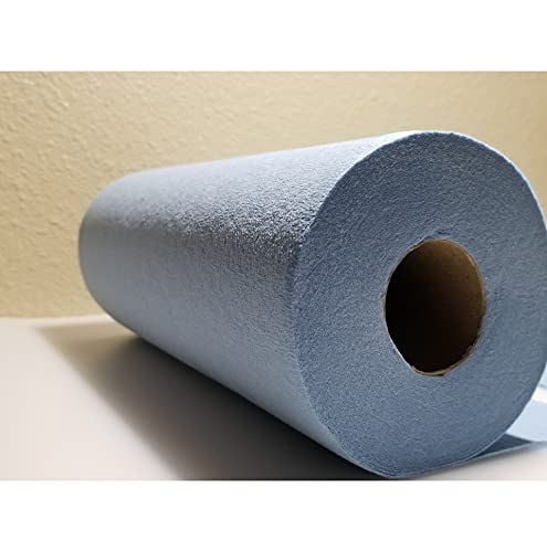 75130 Scott Single Rolls Blue Shop Towels Disposable 55 Sheets Pack 110 Total Paper Towels (2 PACK BUNDLE) Professional DIY Oil Absorbent Wipes 39.5 Sq Feet a Roll
