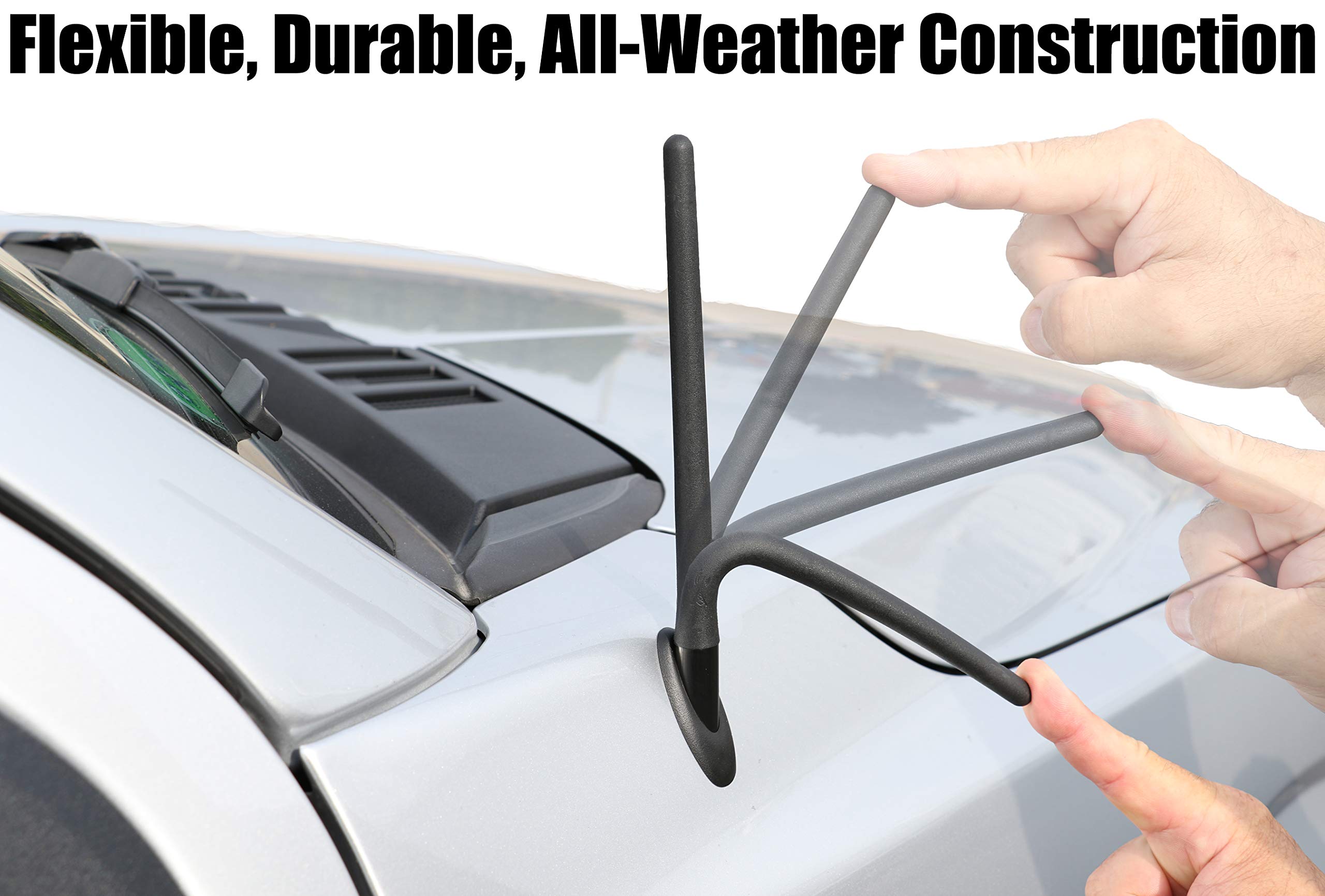 AntennaMastsRus - The Original 6 3/4 Inch is Compatible with Toyota Sequoia (2001-2009) - Car Wash Proof Short Rubber Antenna - Internal Copper Coil - Premium Reception - German Engineered