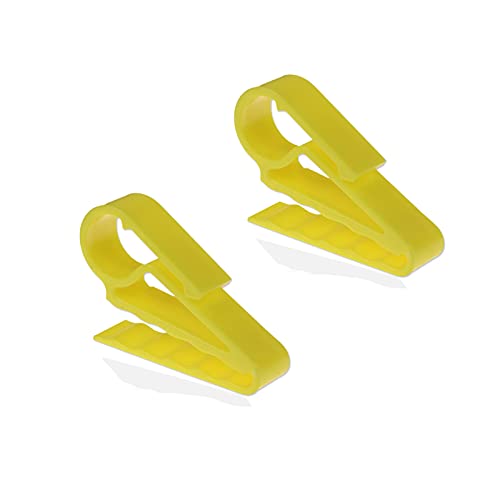 2 Pack Yellow Grip Holder Golfer Clip Flexibility Golf Course Minder AttachesPutter to Boats,BBQ Grills for Golfers,Golf Bag and Golf Carts