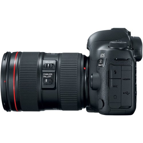Canon EOS 5D Mark IV Digital SLR Camera with 24-105mm f/4L II Lens - Bundle with UV Filter + Canon Carrying Bag + Cleaning Kit + More (International Version)