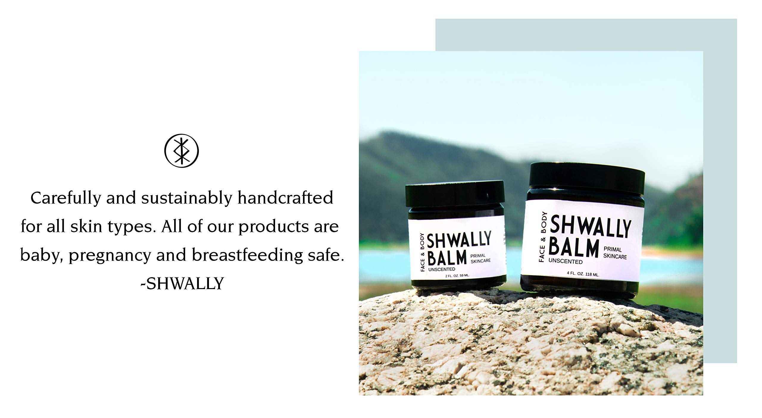 Shwally Primal Baby Bootie and Nipple Balm, The West Coast Original, 100% Grass Fed Tallow, Calendula Flowers and Protective Beeswax, Pregnancy and Nursing Safe, Unscented, for All Skin Types