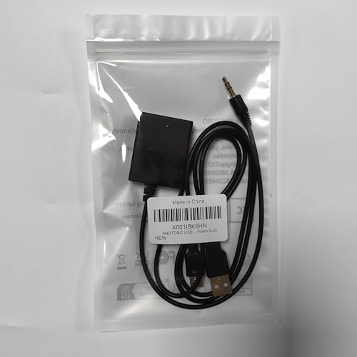 ANDTOBO USB to Aux Audio Adapter, 3.5mm Male to USB Female for Playing Music with USB Drive in Your Car