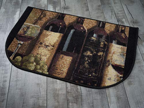 Brumlow MILLS Wine Botique Area Rug for Kitchen, Dining, Bedroom, Living Room and Home Decor, 19" x 32", Tan