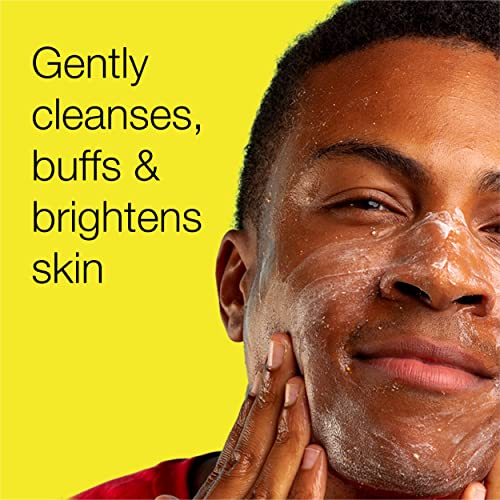 Clean & Clear Lemon Zesty Brightening Facial Scrub, Vitamin C, Lemon Extract & Gentle Micro-Scrubbies to Buff & Brighten Skin & Reduce Shine, Oil-Free Daily Face Cleansing Scrub, 4.2 Oz