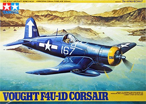 2 Tamiya Aircraft Model Kits - P-51 Mustang and Vought F4U-1D Corsair (Japan Import)