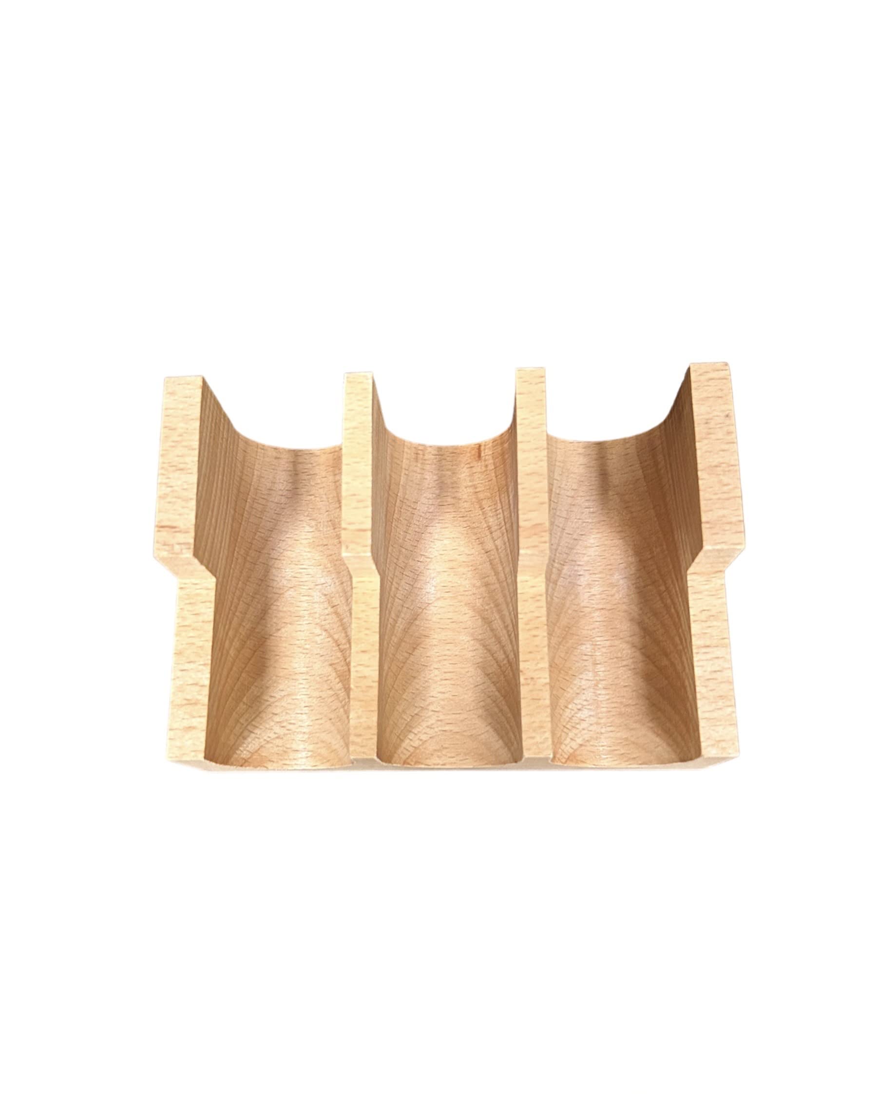 3 PC Wood Taco Holder, Sushi Taco Holder, Wooden Taco Holder, Taco Display, Taco Tuesday, Temaki Display, Temaki Holder, Sushi Handroll Display, Taco Holders