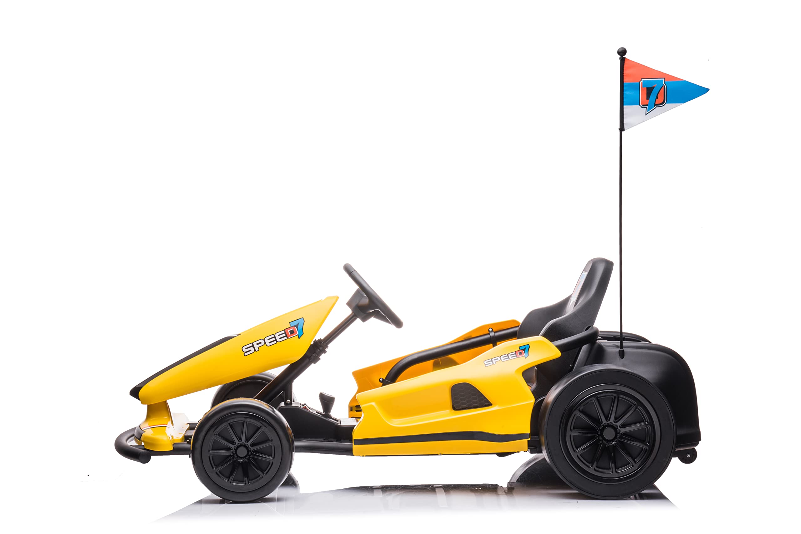 24V Freddo Toys Drifter 1 Seater Ride on Car (Yellow)