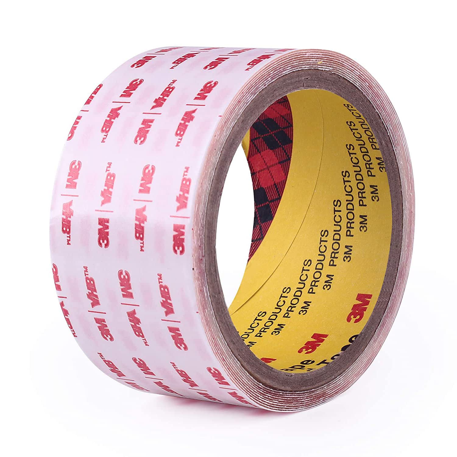3M Double Sided Mounting Tape 2in x 10ft 4905 Clear Acrylic Heavy Duty Strong Adhesive Waterproof Foam Tape Transparent 0.5mm Thickness for Car Decor Home Decor and Office Décor(4905C)