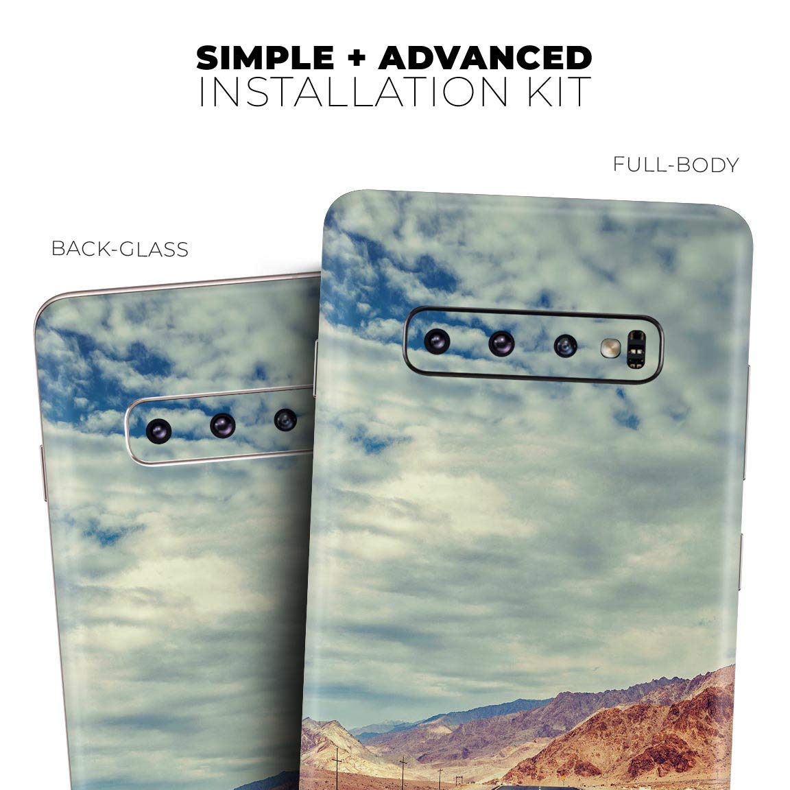 DesignSkinz Desert Road Protective Vinyl Decal Wrap Skin Cover Compatible with The Samsung Galaxy S20 (Screen Trim & Back Glass Skin)