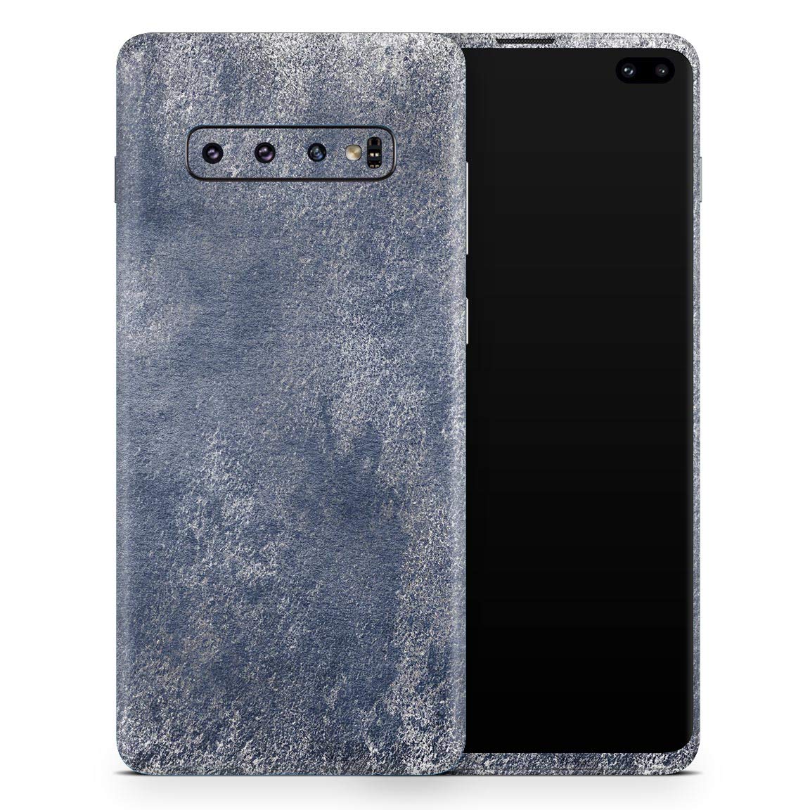 DesignSkinz Distressed Silver Texture v4 Protective Vinyl Decal Wrap Skin Cover Compatible with The Samsung Galaxy S20 (Screen Trim & Back Glass Skin)