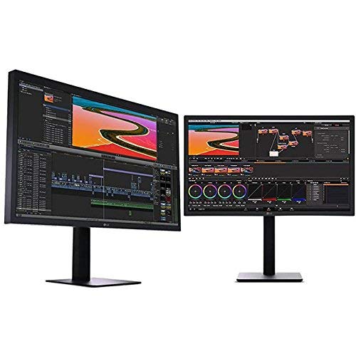 27" LG Ultra HD 5K Ultra Slim USB-C Monitor Widescreen LED IPS LCD w/ Webcam - Black - 27MD5KA-B (Renewed)