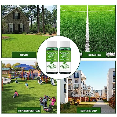 8 PCS Green Grass Lawn Spray, Greenrevive Hydroseeding Lawn Solution Grass Seed Spray,Liquid Grass Seed Spray for Lawn,Hydro Grass Seed Spray(59ml)