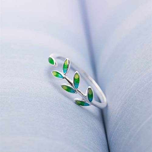 1X Women Ring Jewellery Elegant Leaves Adjustable Open Ring Wedding Party Thumb Knuckle Ring Superior Quality and Creative