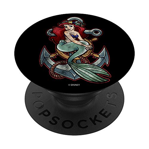 Disney Little Mermaid Tattoo Anchor Pose PopSockets PopGrip: Swappable Grip for Phones & Tablets
