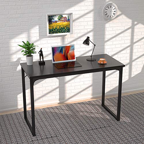 Foxemart Small Computer Desk 32 Inch, Small Writing Computer Desk for Small Space, Sturdy Laptop Study Desk Table Modern Simple Style Home Office, Black