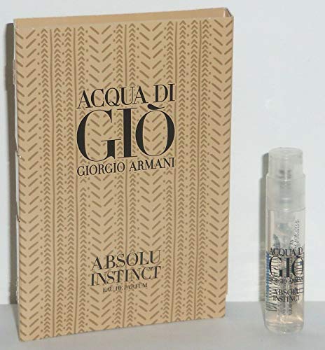 Giorgio Armani ACQUA DI GIO ABSOLU INSTINCT Eau De Parfum Spray Sample Vial .04 oz / 1.2 ml MENS NEW