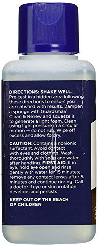 Guardsman Clean & Renew For Leather 8.45 oz - Removes Dirt and Grime, Great For Leather Furniture & Car Interiors - 2 Pack