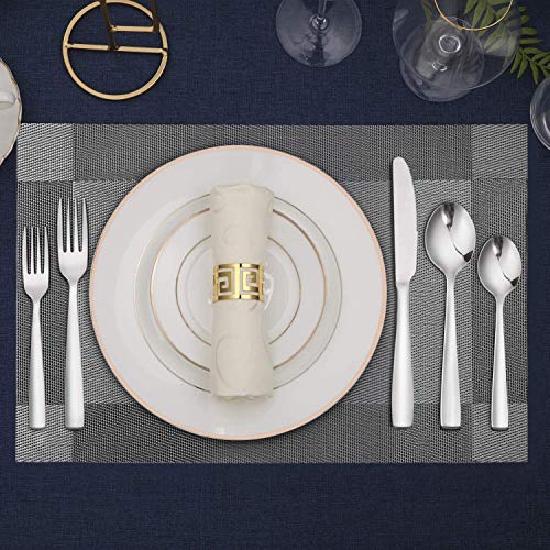 Hiware 72-Piece Silverware Set for 12, Stainless Steel Flatware Cutlery Set For Home Kitchen Restaurant Hotel, Mirror Polished, Dishwasher Safe