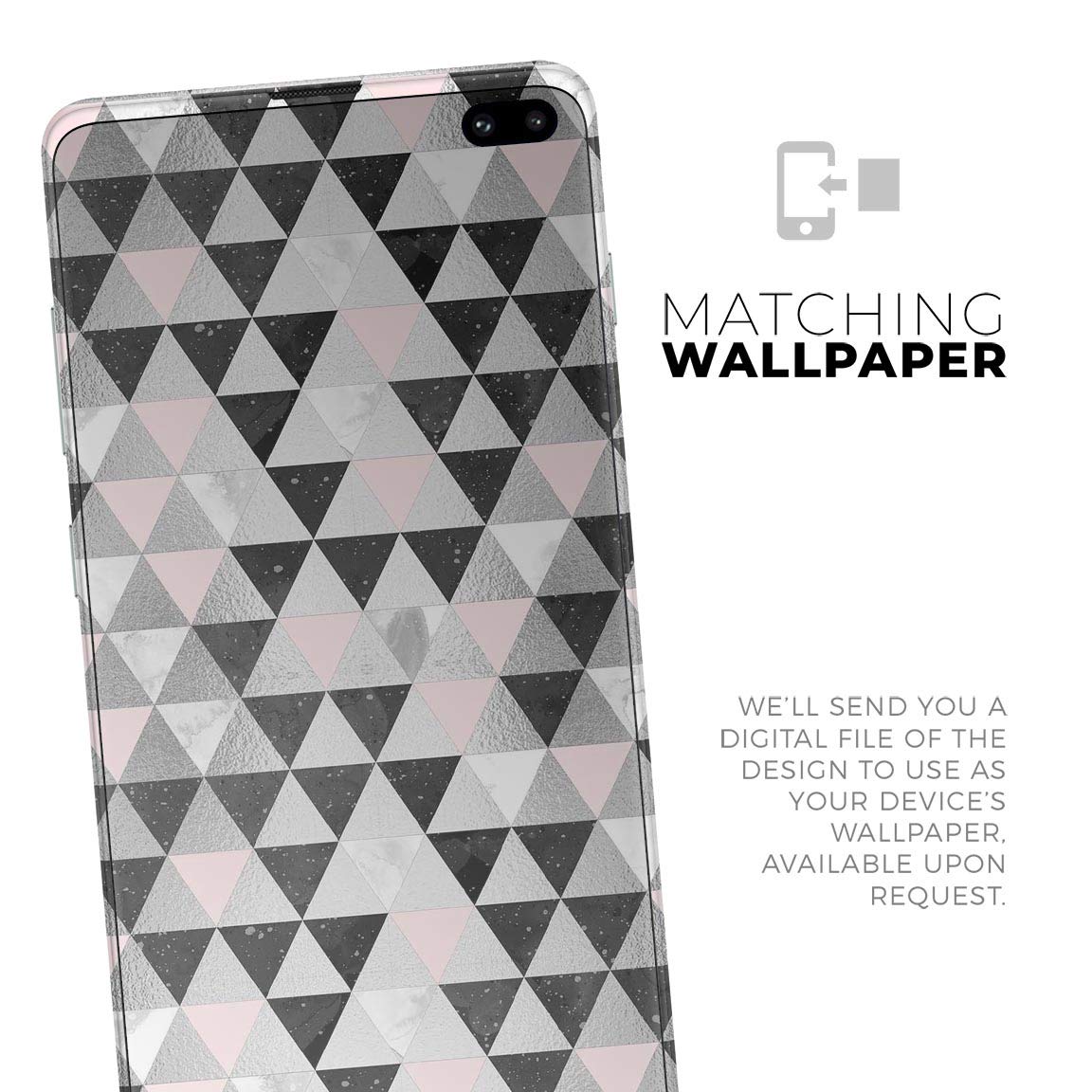 DesignSkinz Karamfila Silver & Pink Marble V6 Protective Vinyl Decal Wrap Skin Cover Compatible with The Samsung Galaxy S20 (Screen Trim & Back Glass Skin)