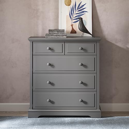 Child Craft Universal Select 4 Drawer Chest, Storage for Nursery or Kids Room, Cool Gray