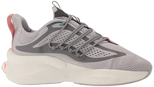 adidas Men's Alphaboost V1 Running Shoe, Grey/Coral Fusion/Magic Grey, 9