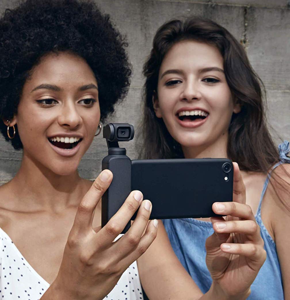 2019 DJI Osmo Pocket Handheld 3 Axis Gimbal with Integrated 4K Camera Bundle, Comes 64GB Extreme Micro SD