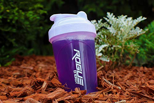 Rogue Energy Shaker Bottle | 16-Ounce, 500ml, BPA Free, Dishwasher Safe, Clear and White (Showcase Edition)
